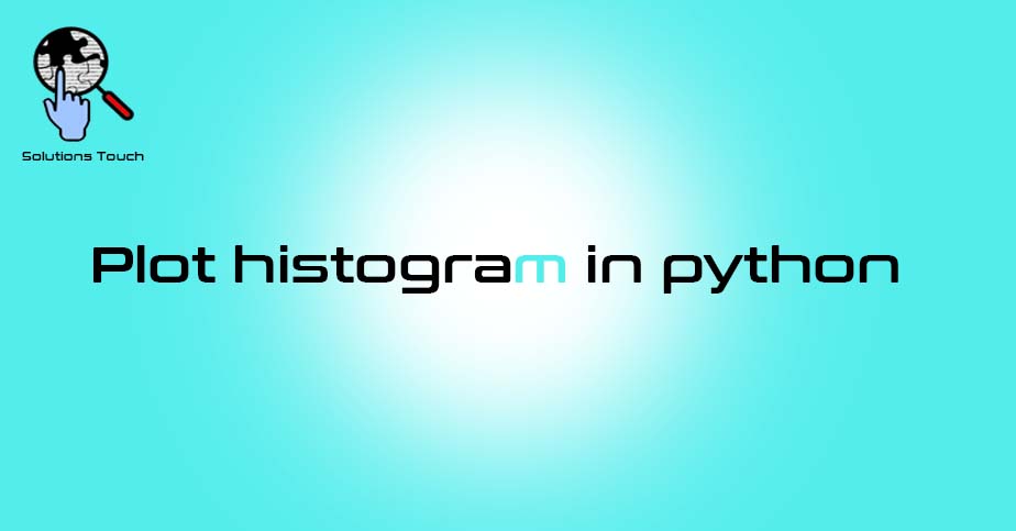 Plot histogram in python